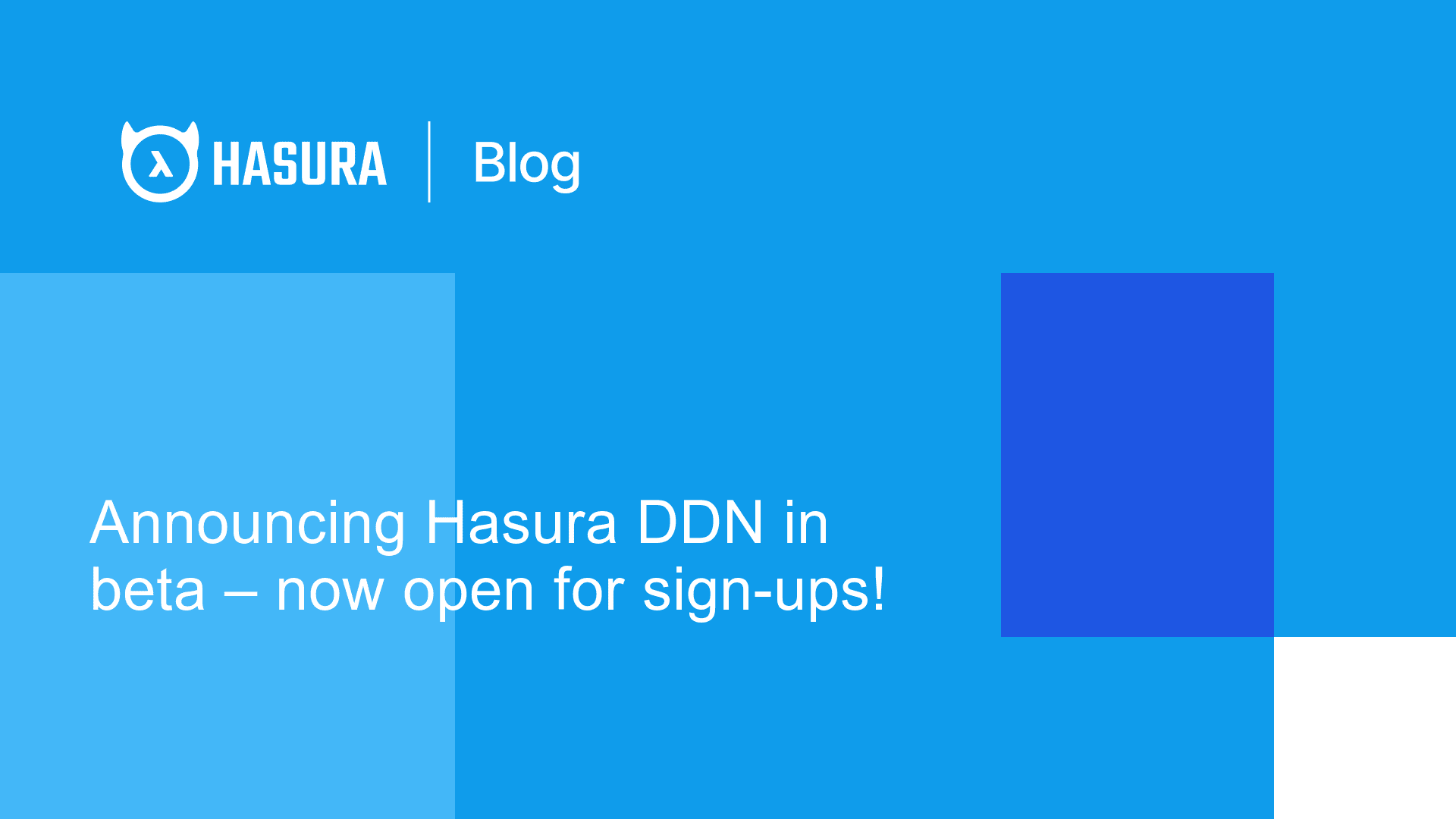 Announcing Hasura DDN in beta – now open for sign-ups!